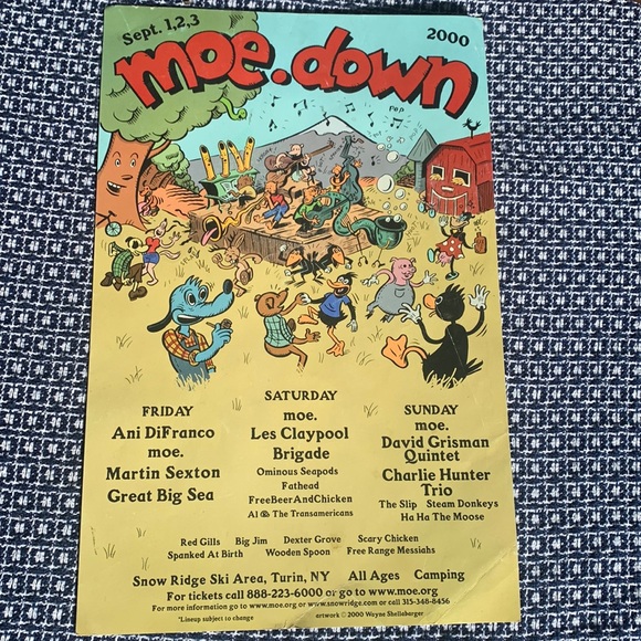 moe | Art | Rare Moe Down Poster From Labor Day Weekend 200 | Poshmark